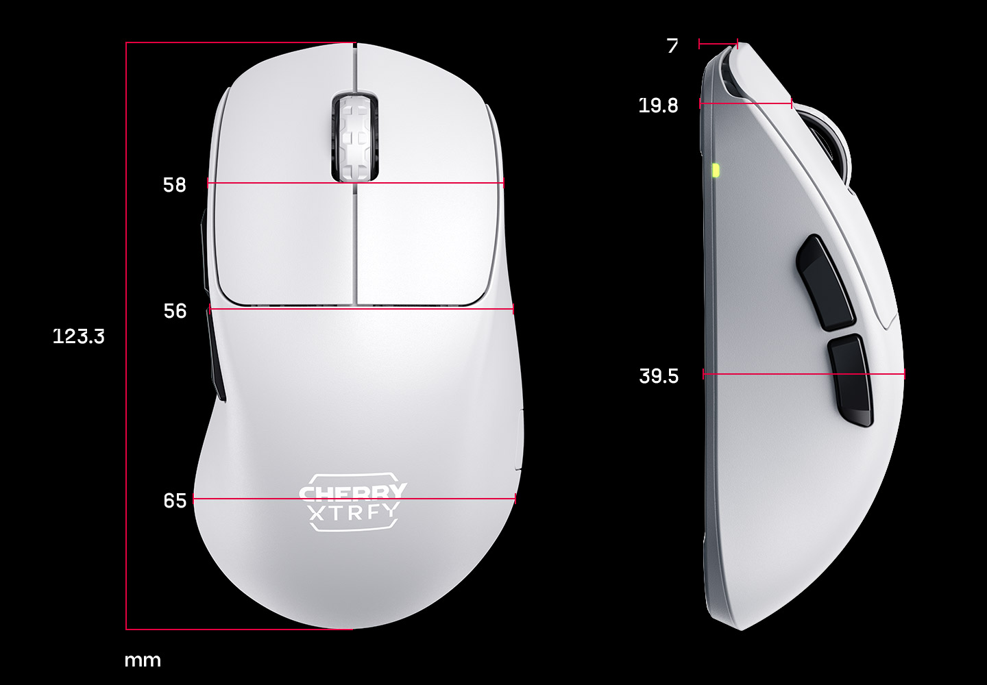 CHERRY XTRFY M64 PRO 8K WIRELESS WHITE – CHERRY XTRFY